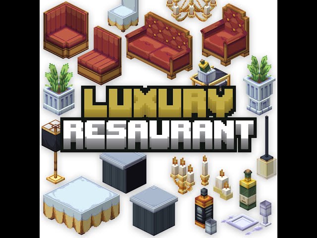 Luxury Restaurant Furniture Volume 1 Minecraft Texture Pack