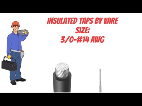 3/0-#14 AWG Wire Range Rated Insulated Taps