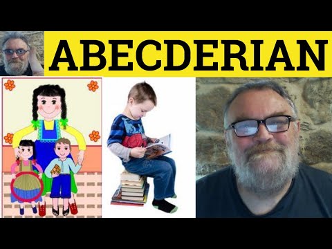 🔵 Abecedarian Meeaning - Abecedarian Examples - Define Abecedarian - Formal English - Abecedarian