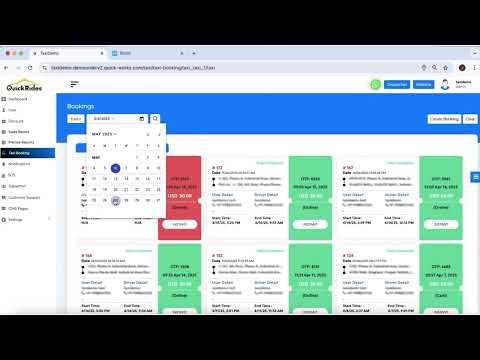 Taxi Booking Admin Panel | View & Create Bookings Easily