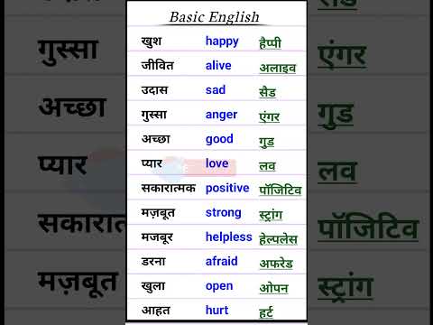 English Word meaning 🔥||Feeling word in hindi to english 🔥👈 #english #speaking #shorts