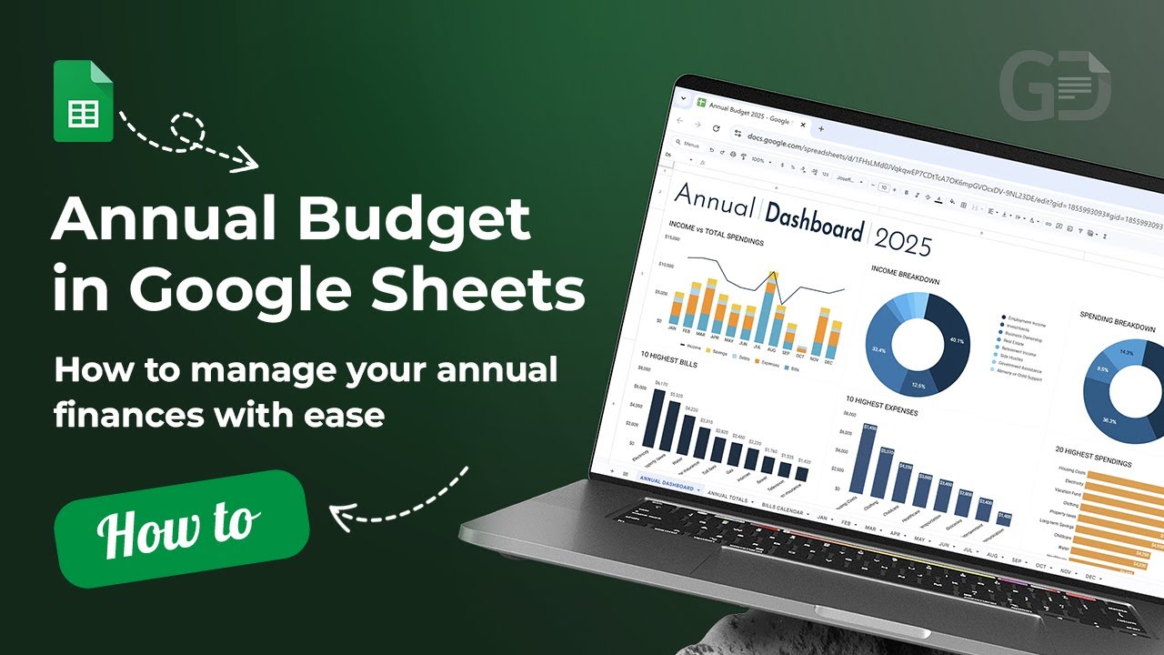 How to use an Annual Budget in Google Sheets