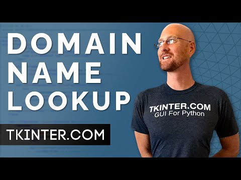 Domain Name Lookup Tool - Tkinter Projects 8