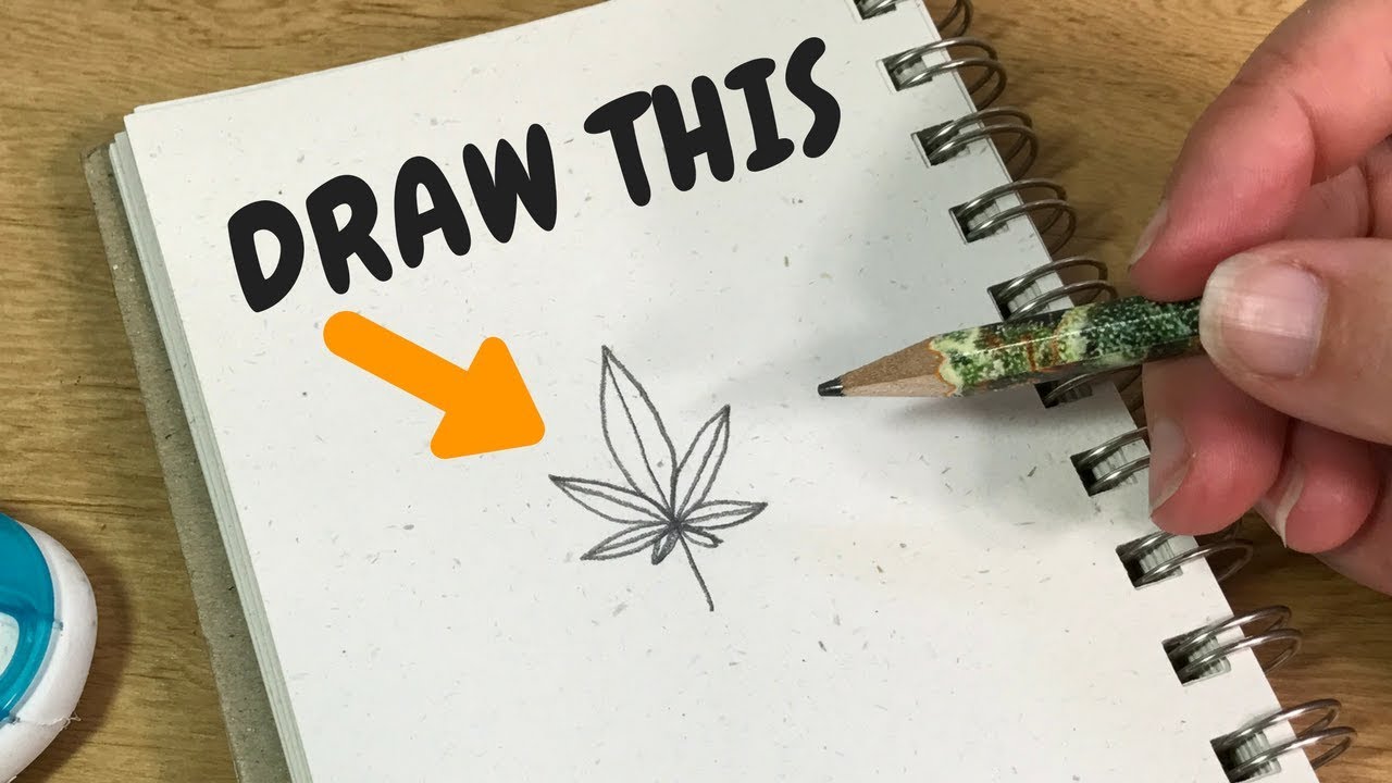 The Easiest Way to Draw a Pot Leaf