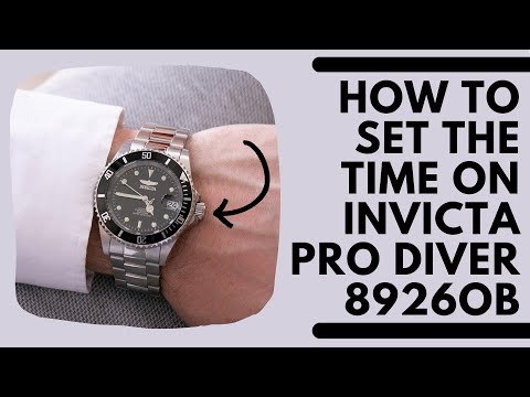 How to Set the Time on your Invicta 8926OB Pro Diver Automatic Watch