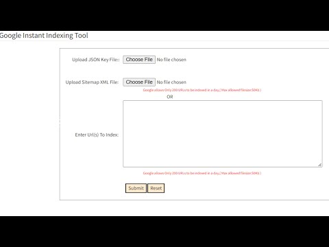 Creating google indexing api key for sitemap or web page indexing at SeoInstantIndexing Com