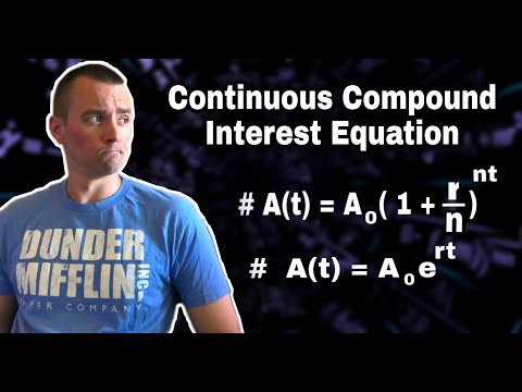 Equation for Continuous Compound Interest Problem Example | Jake’s Math Lessons