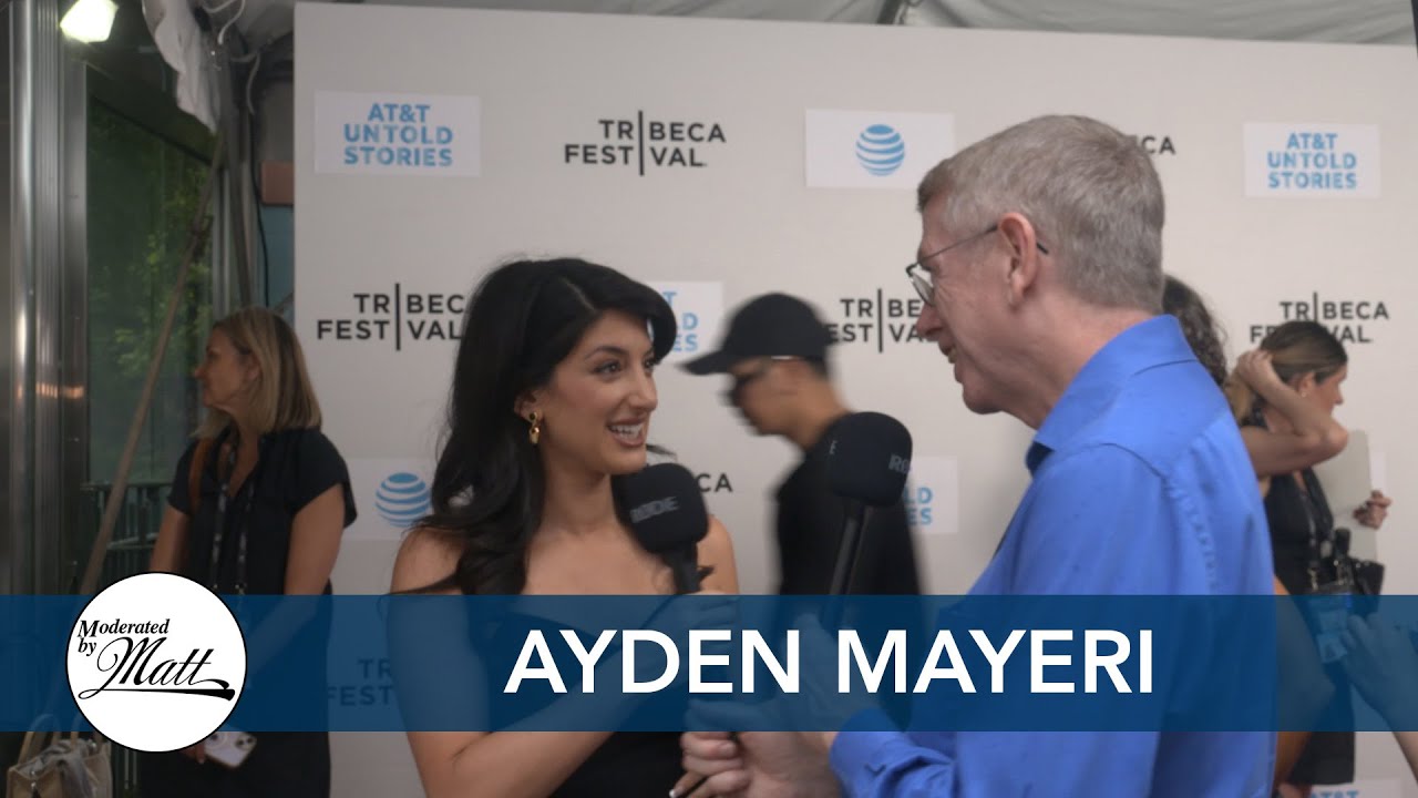Moderated by Matt: Honeyjoon with Ayden Mayeri (actress)  at the 2025 Tribeca Film Festival