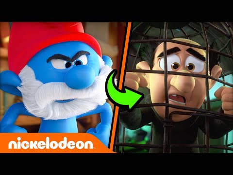 Papa Smurf SWAPS BODIES With Gargamel?! | The Smurfs | Nicktoons