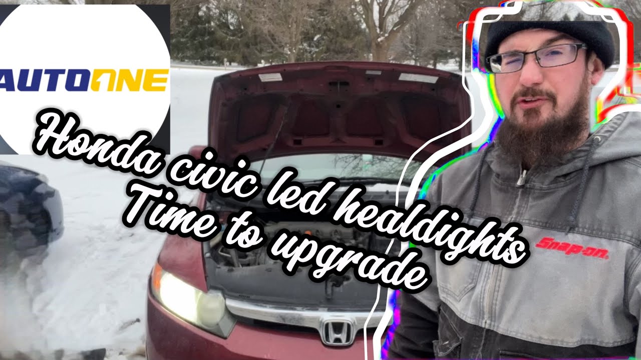 CRAZY Honda Civic Led Headlight Upgrade from AUTOONE!!