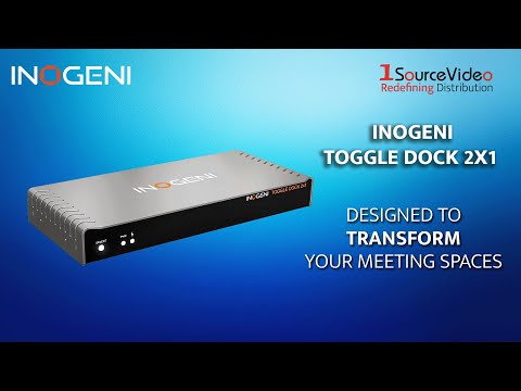 INOGENI TOGGLE DOCK 2x1 | Seamless AV Switching for BYOM Meeting Spaces