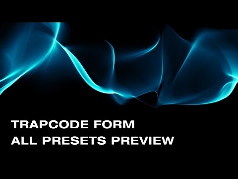 Trapcode Form Presets Preview | After Effects