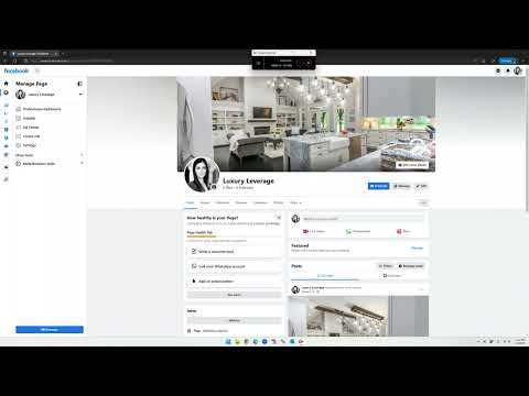 Facebook Admin Profile Instructions