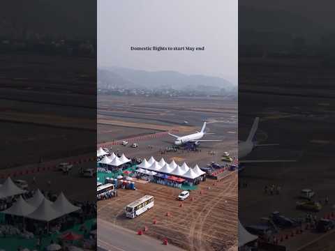 First successful landing by Commercial Indigo Plane A320 at Navi Mumbai International Airport