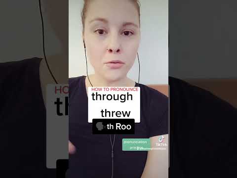 "though" vs "through/threw" HOW TO PRONOUNCE // ESL English Help (pronunciation lessons)