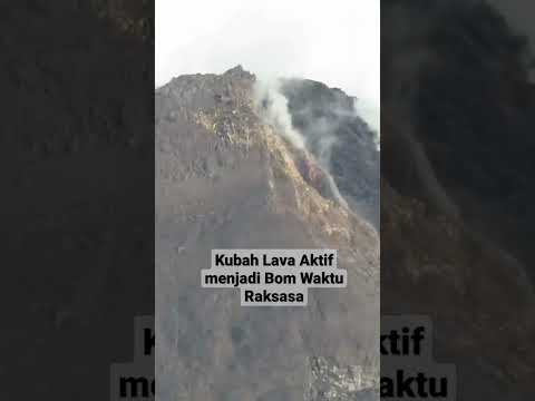 Kubah Lava Aktif Menjadi Bom Waktu Raksasa #shorts #kubahlava #volcanoeruption