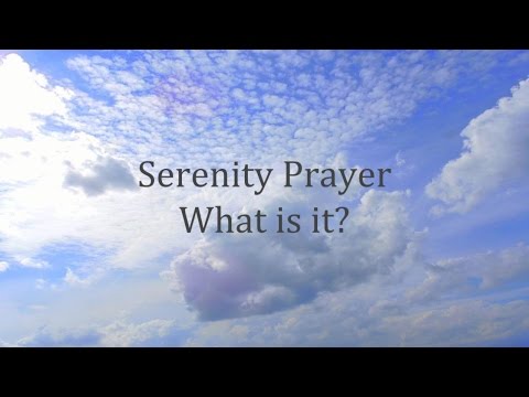 What is the Serenity Prayer