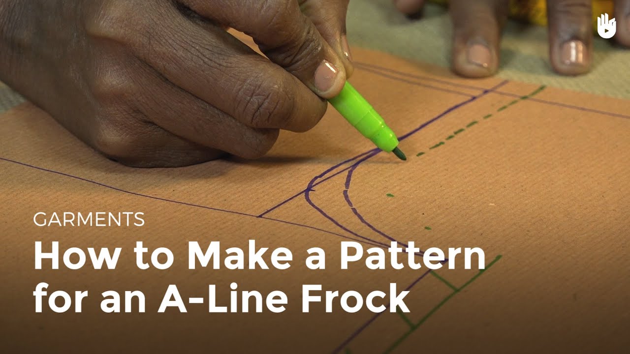 How to Make a Pattern for an A-Line Frock - Sewing Machine Operator ...