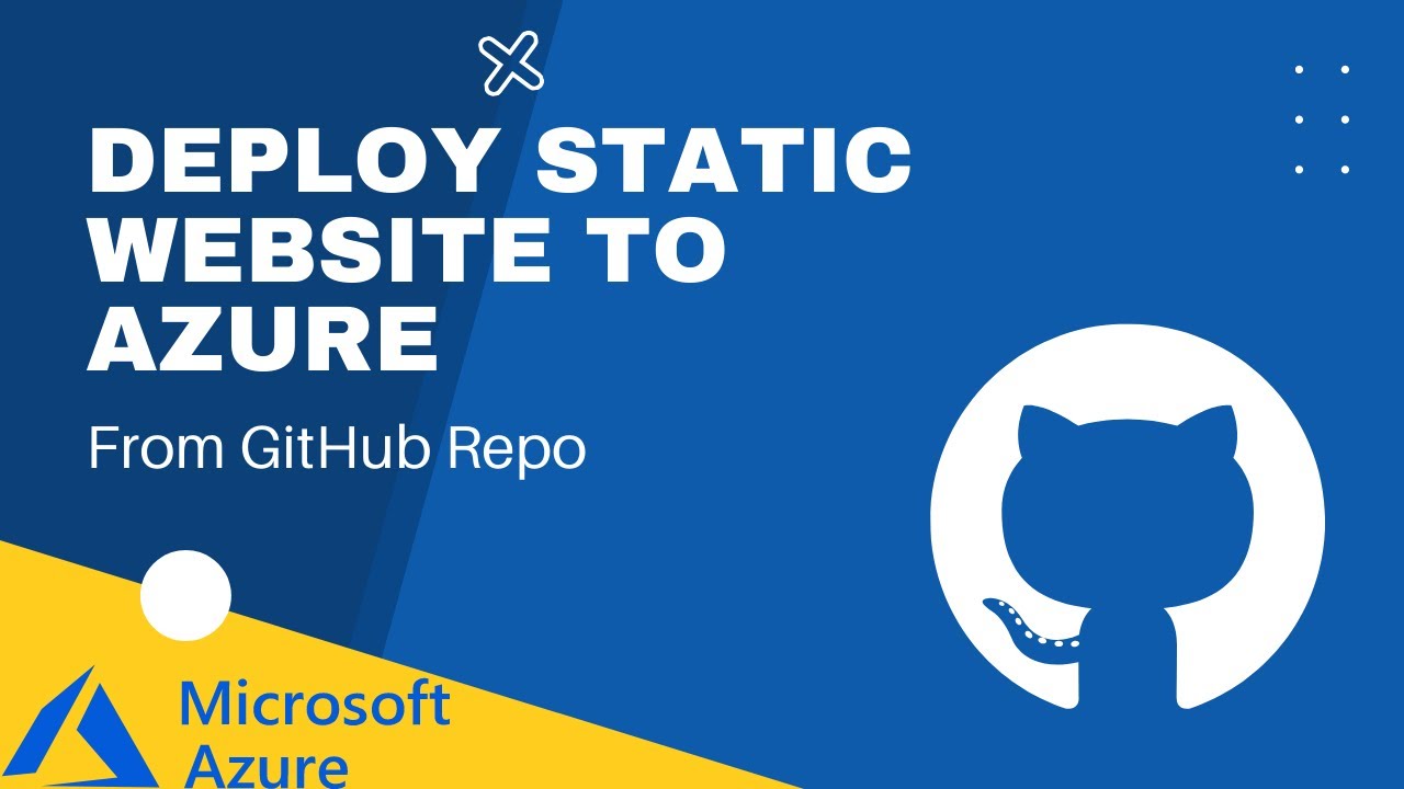 Uploading a website to Azure from GitHub (The easy way)