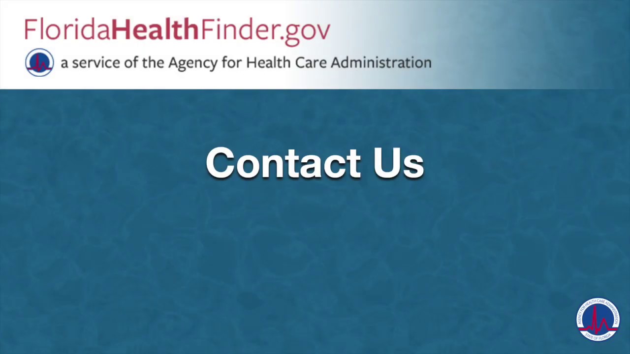 Contact Us - FloridaHealthFinder.gov