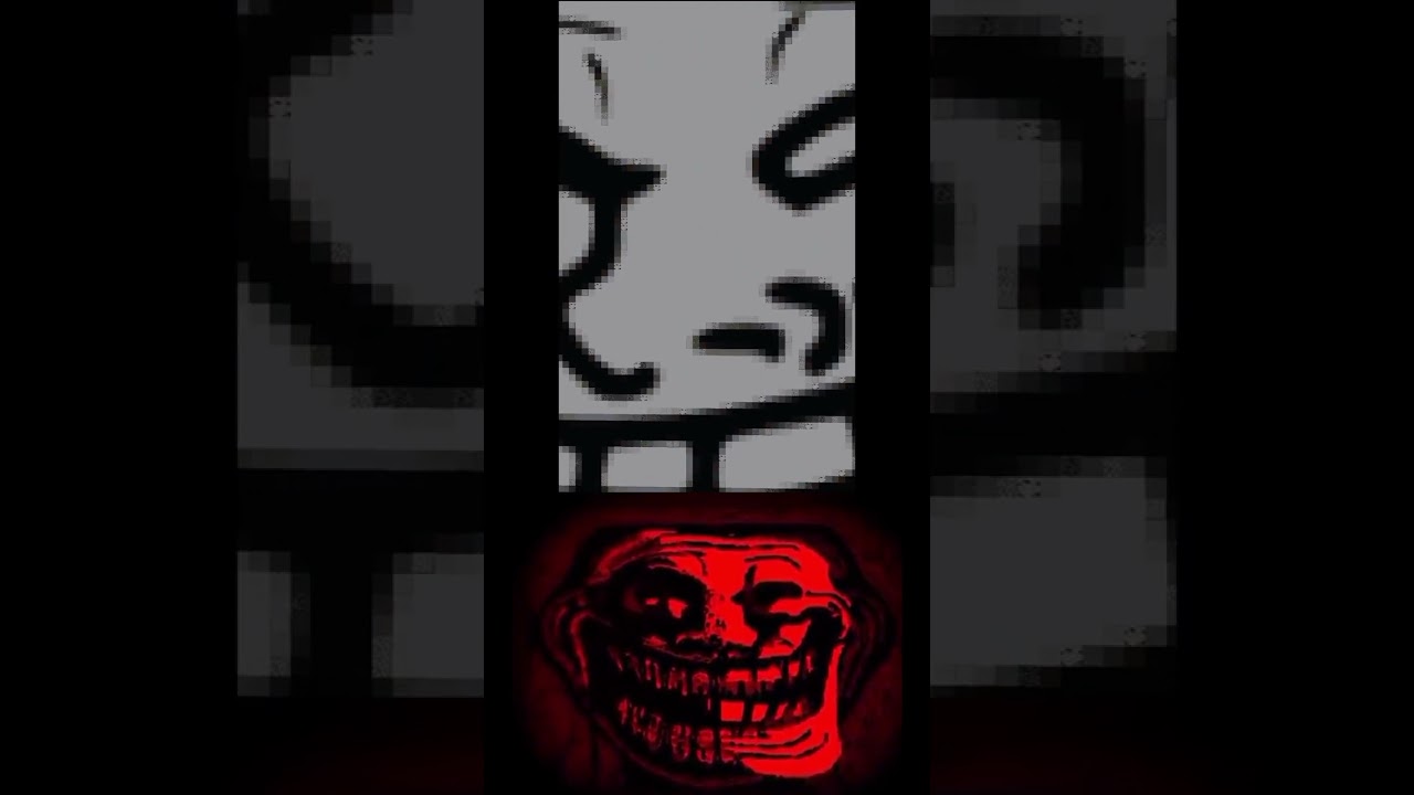 Trollface Pixel Art in minecraft!!!　　　　　　　　#shorts #minecraft