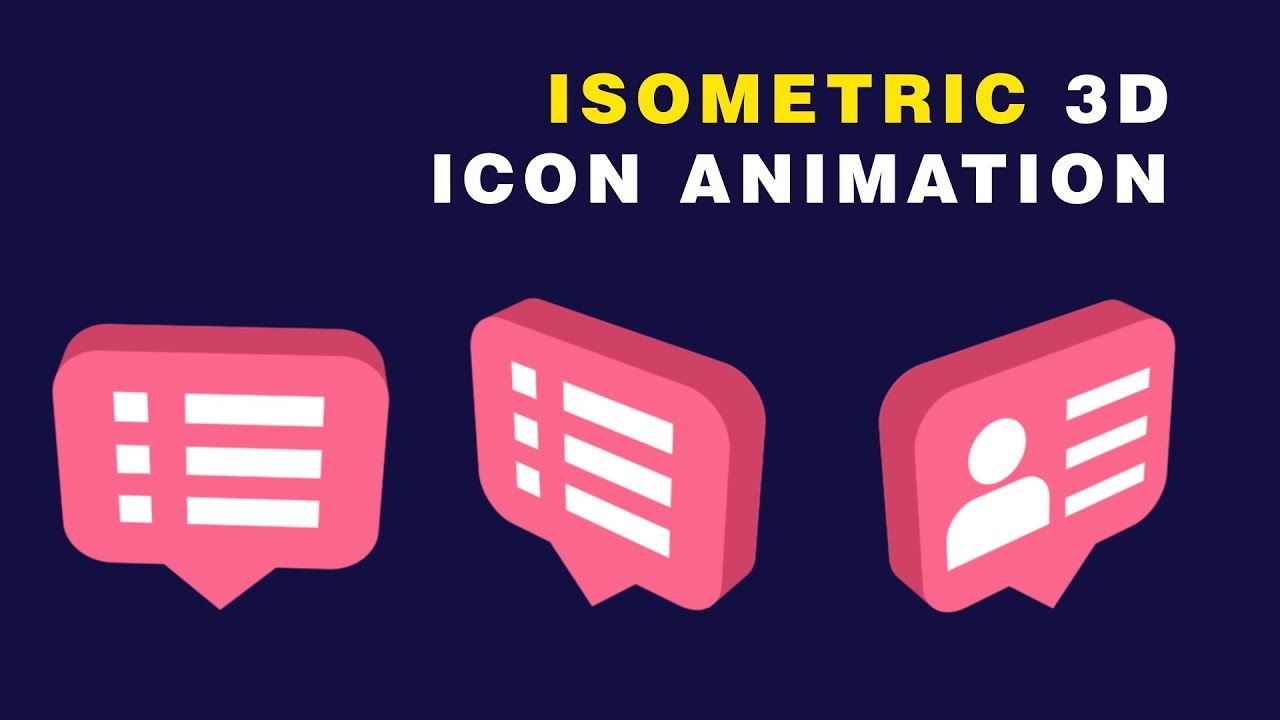Isometric After Effects Tutorial - Flat 3D Icon Animation #01