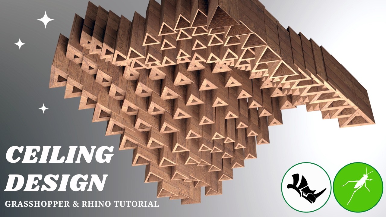 Parametric Ceiling Design Grasshopper Tutorial (Rhino 3d)