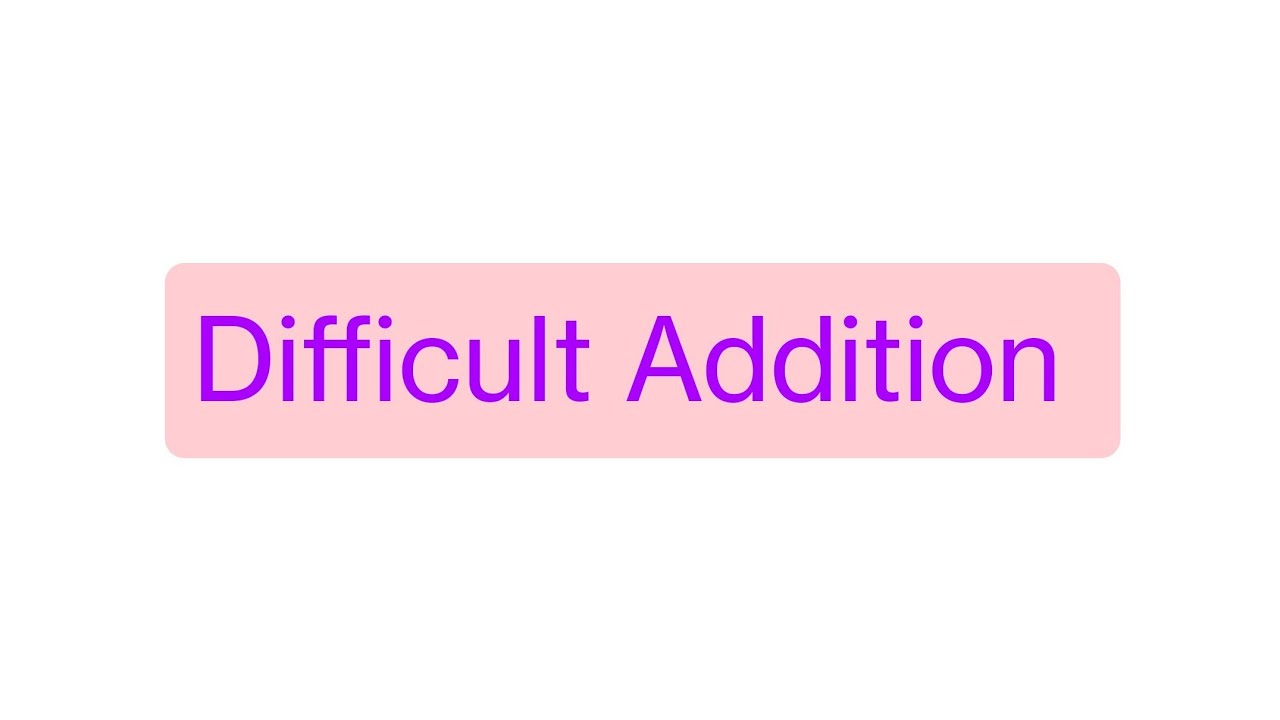 How to find Difficult Addition in Python #solutions #python #IDP