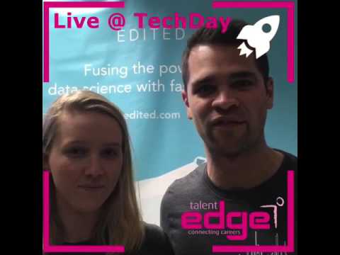 Live @ TechDay with Andrine & Joe of Edited