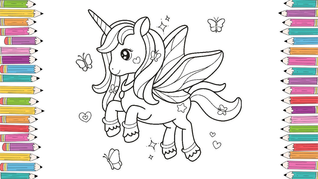 How To Make Unicorn Coloring Pages | Unicorn Coloring For Kids