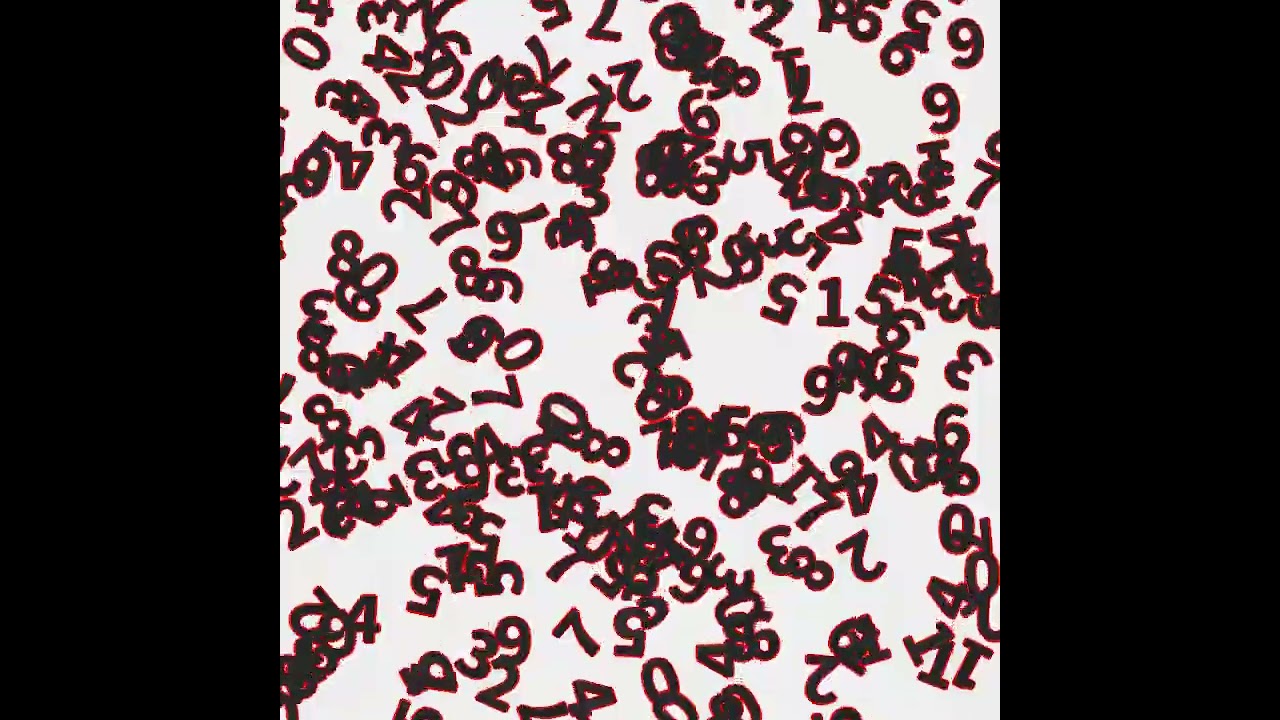 Drop numbers. #art #creativecoding #programming #openframeworks