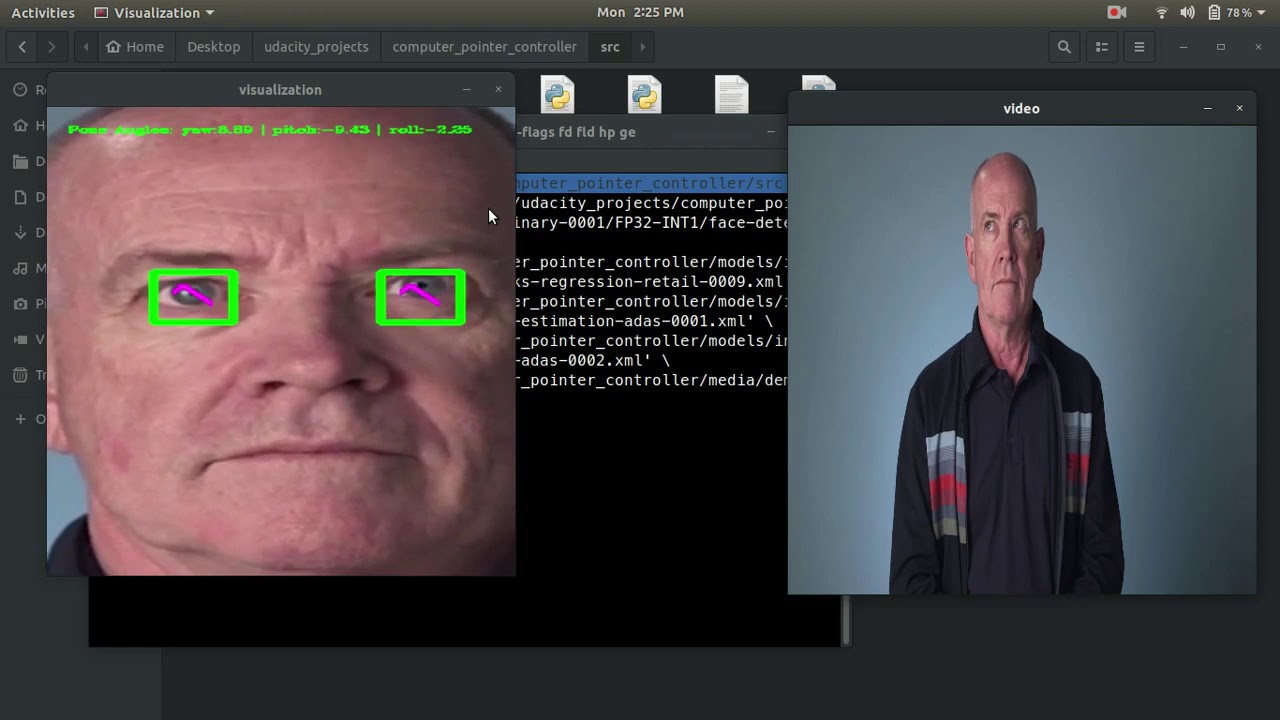 Computer Pointer Controller demo