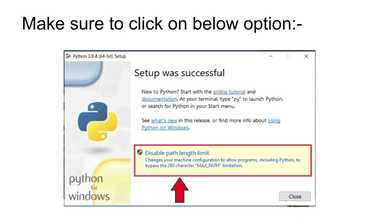 Path Length Limit Option in Python Installation | How to Install Python Latest Version