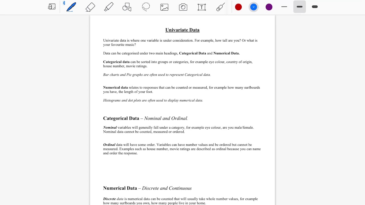 Year 11 Apps Univariate Data 1
