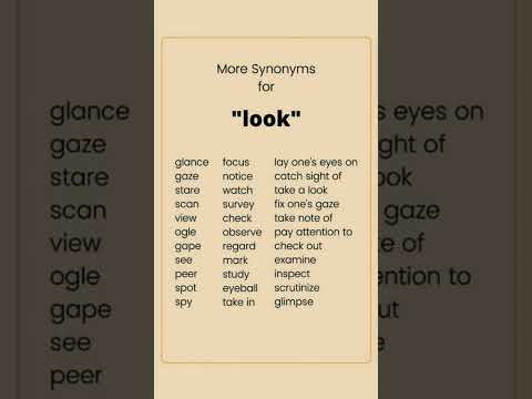 synonyms for look | look Synonyms | describe look in Other ways #shorts
