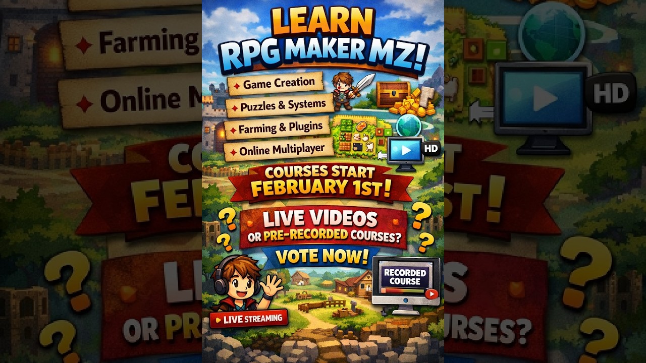COMPLETE FARMING GAME TUTORIAL RPG MAKER MZ 2026
