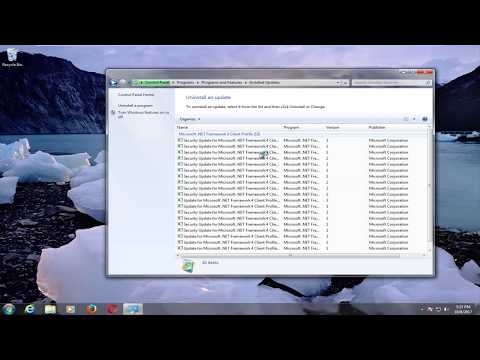 How to Uninstall Windows 7 Updates