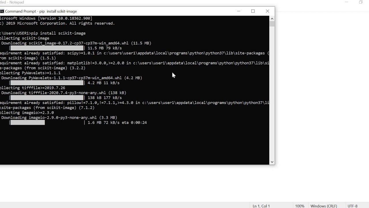 How to install the Scikit-image(image processing in Python) on windows