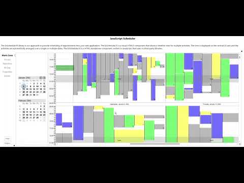 Exontrol Javascript Scheduler
