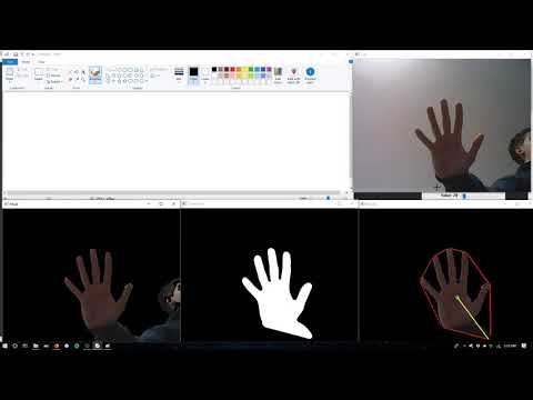 finger drawing gesture recognition using opencv Watch HD Mp4 Videos ...