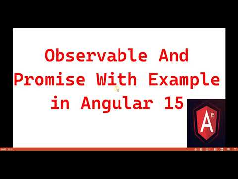 Part 40 :- Observable Vs Promises with example in #angular15 | Angular 15 tutorials for beginners