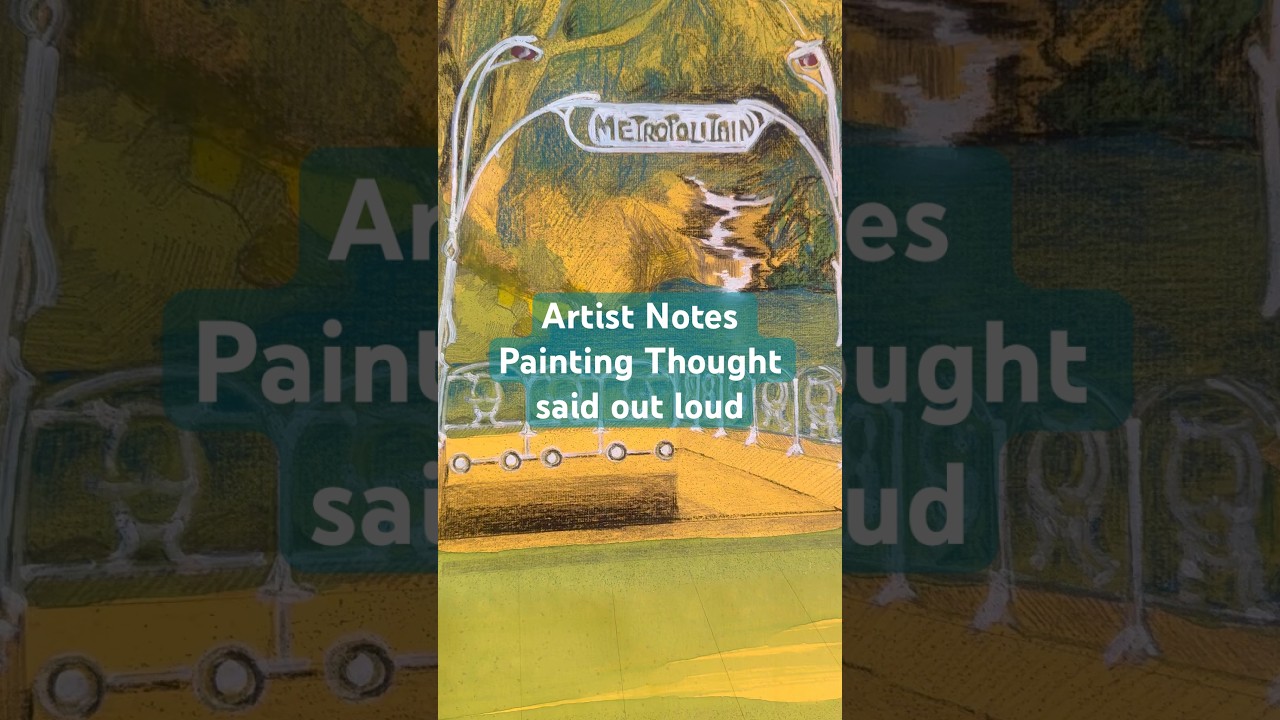 An artist note on painting-in-progress , April 2026 #artistnotes