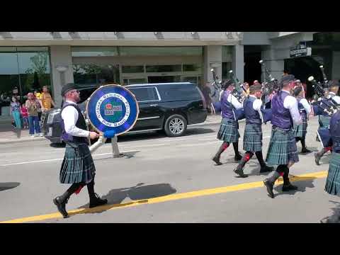 Niagara Regional Police Pipe Band - 2023 International Law Enforcement Tug of War Entrance Parade