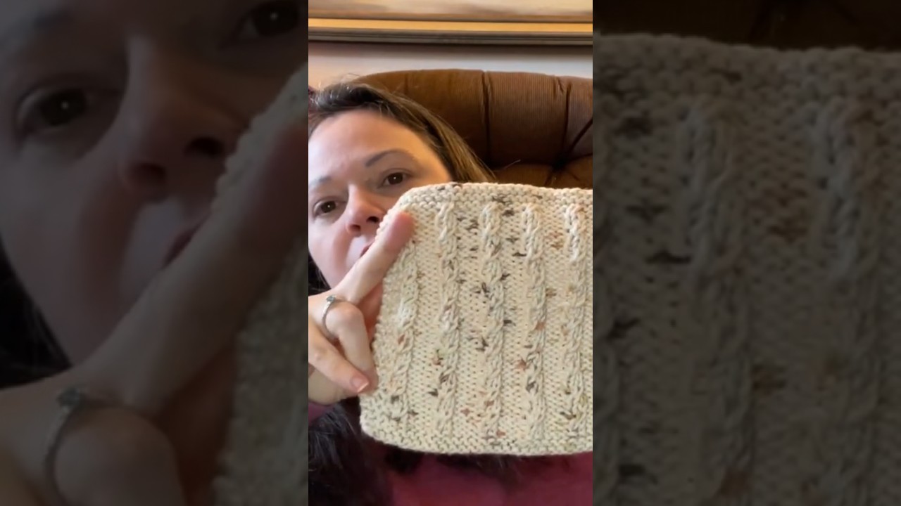 Biscotti Dishcloth #knittingpodcast #knitting #shorts