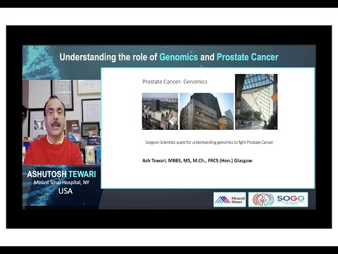 Dr Ash Tewari- A talk on understanding the role of genomics and Prostate Cancer.