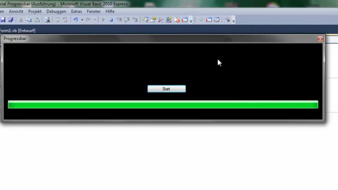 Visual Basic Progressbar tutorial (HD)