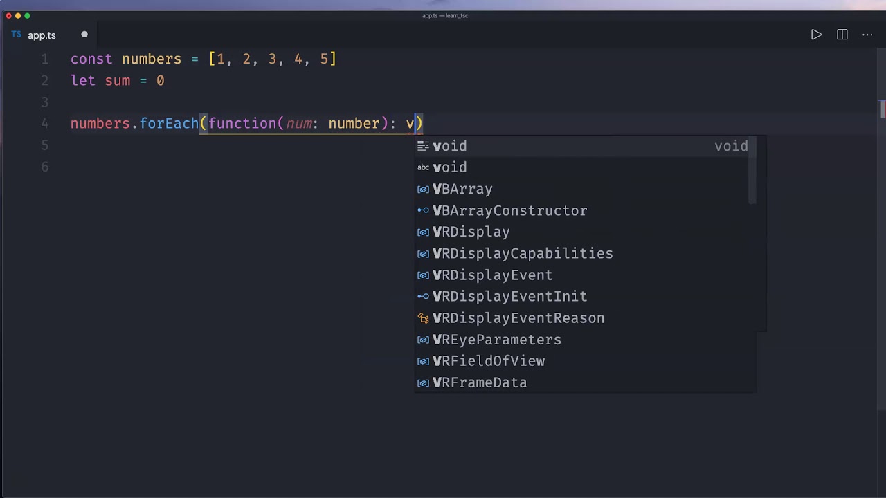 ES6 TypeScript #1 forEach Method