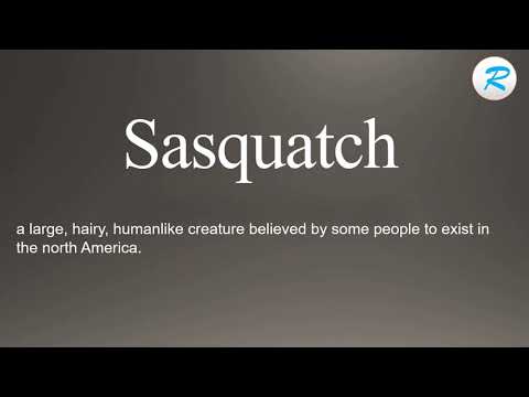 How to pronounce Sasquatch