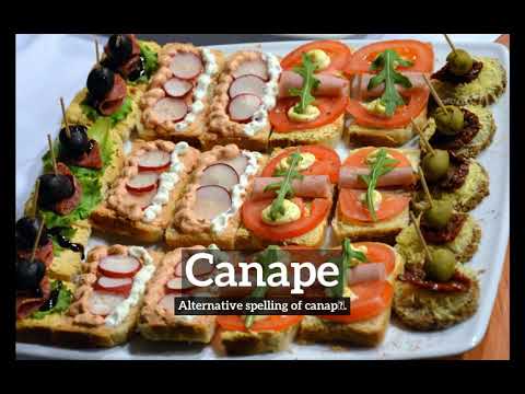 What is Canape? | How Does Canape Look? | How to Say Canape in English?