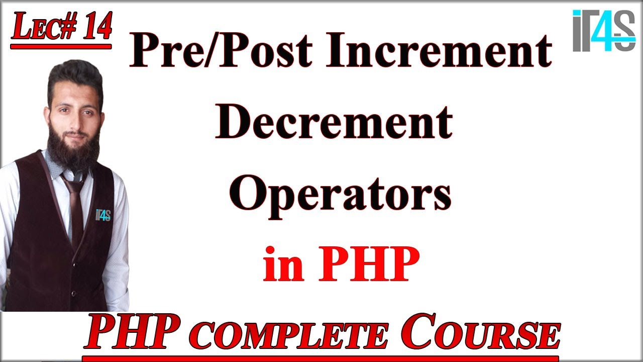 PHP Tutorial in Urdu | Hindi | Increment and Decrement Operators in PHP